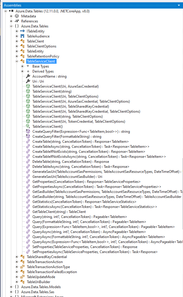 Azure Table Storage Access with C# – Dario’s Learning Journey
