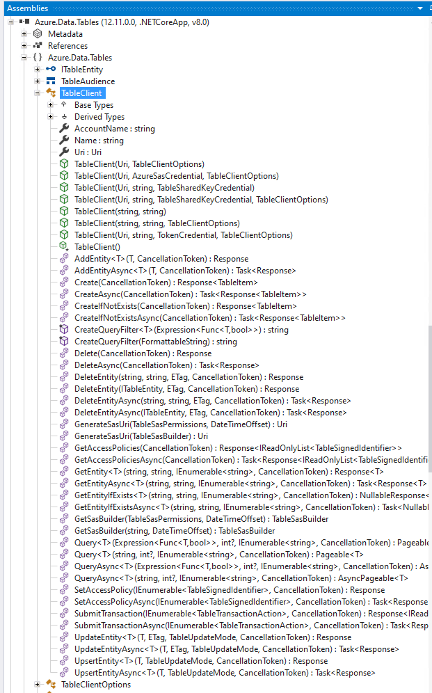 Azure Table Storage Access with C# – Dario’s Learning Journey